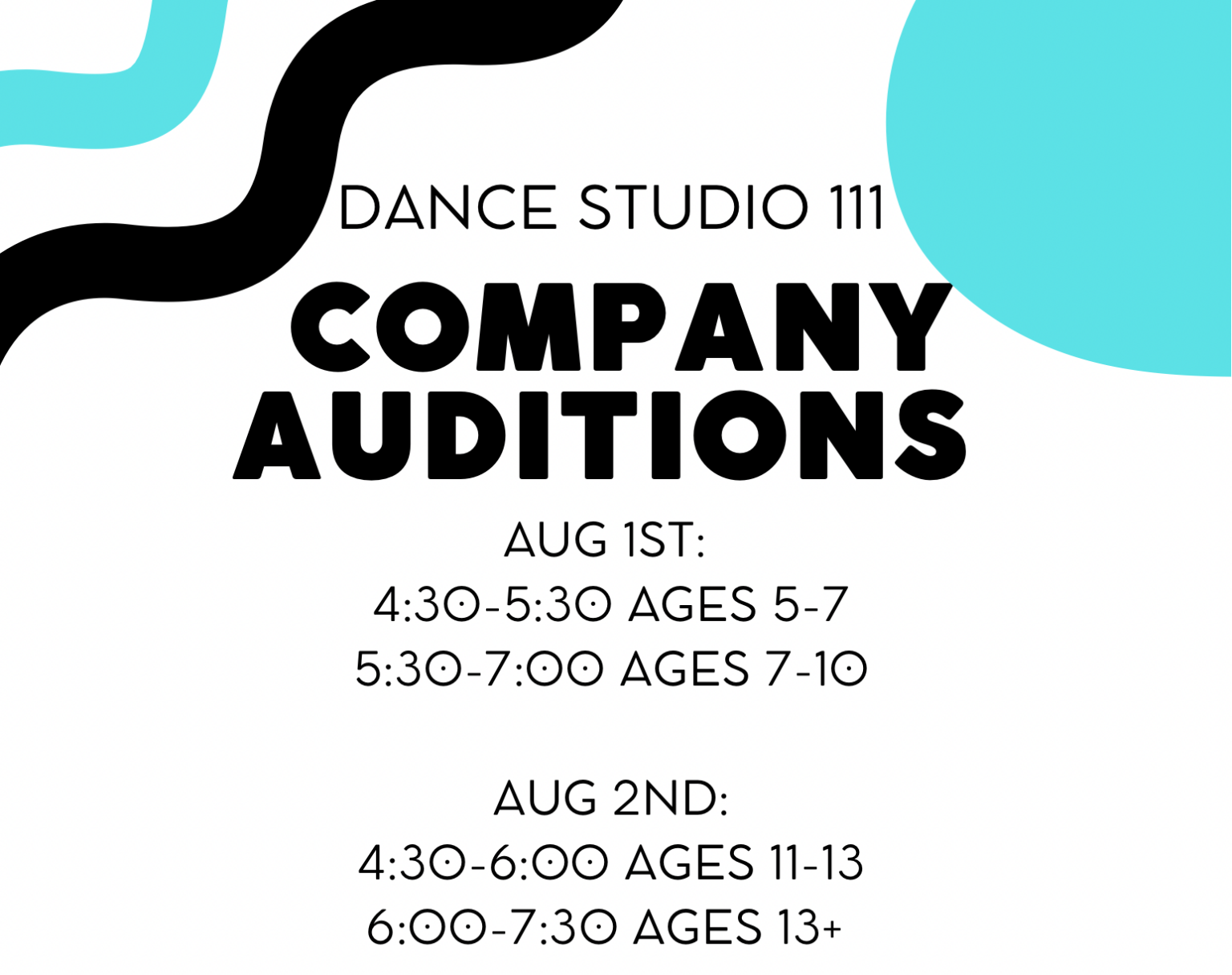 Dance Studio 111 – Training them for dance, preparing them for life.