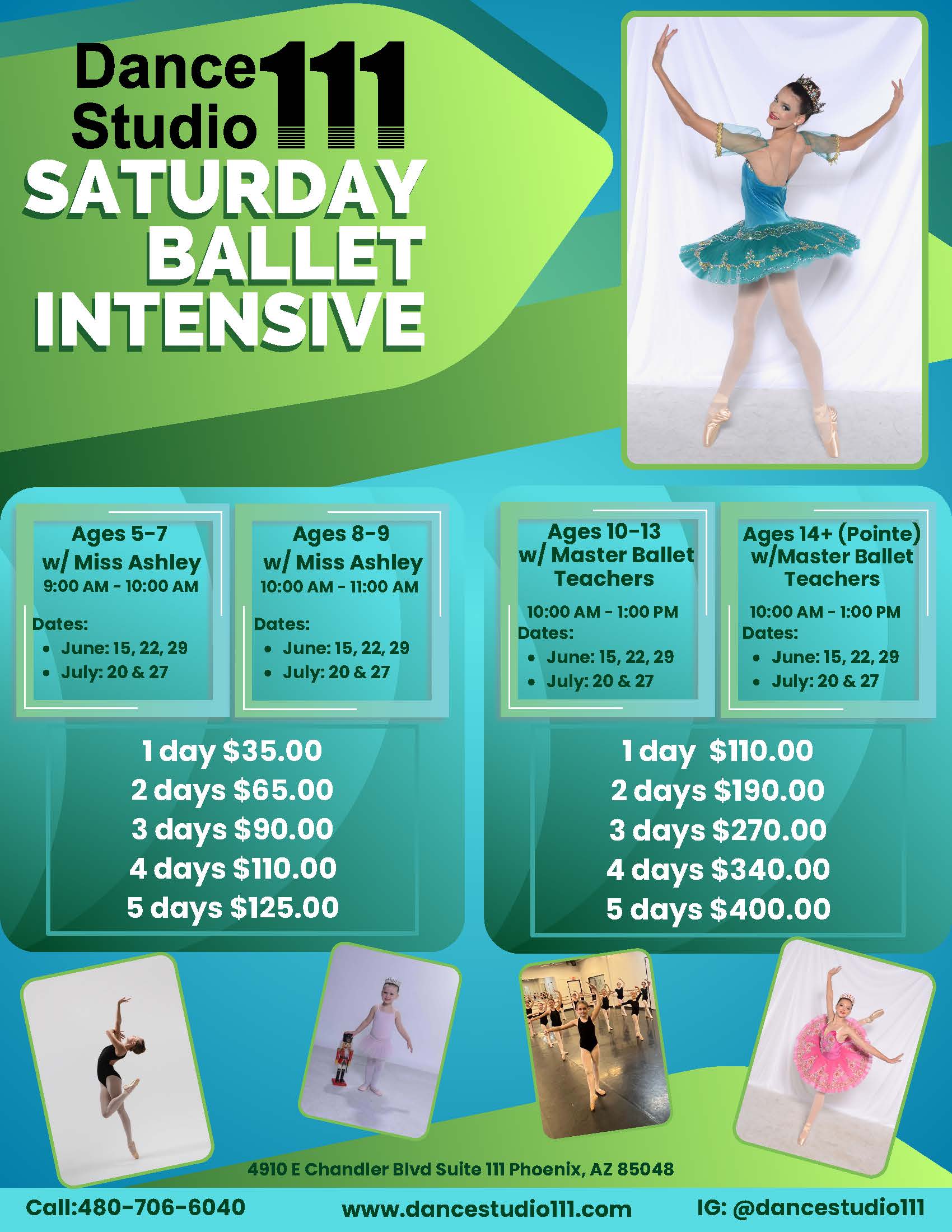 Dance Studio 111 – Training them for dance, preparing them for life.